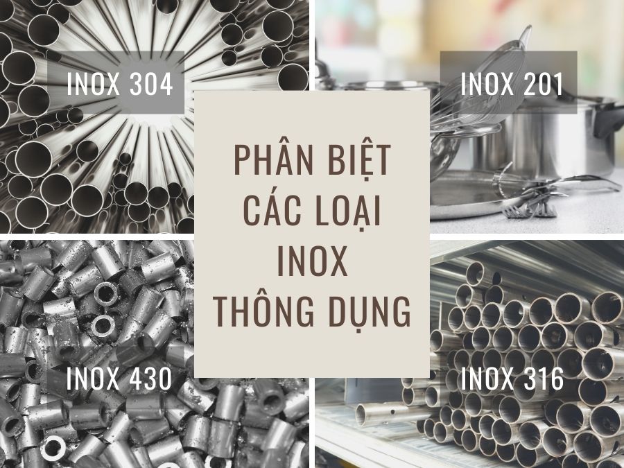 Phân biệt các loại inox thông dụng: SUS 304 201 316 430